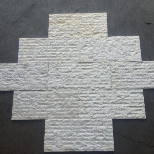 Royal Beige (Jerusalem) Limestone 8x18 Split Face Veneer - Stonex Tile