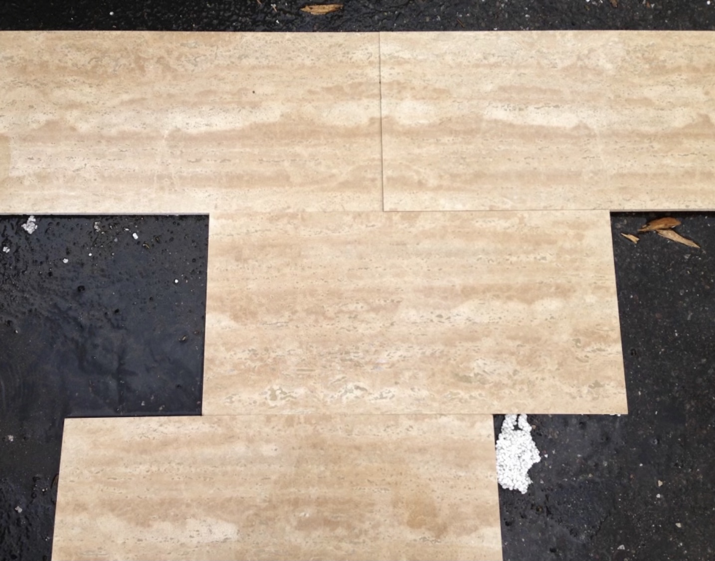 Walnut Travertine 12x24 Brown Unfilled Polished Vein Cut Tile - Stonex Tile