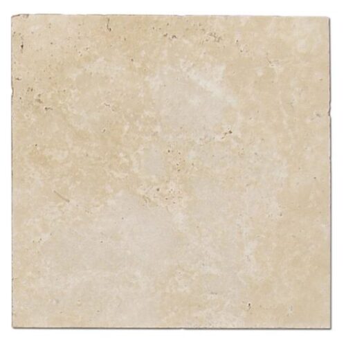 Ivory Travertine 24x24 Tumbled Paver - Stonex Tile