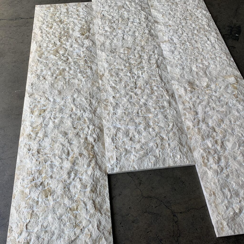 Shell Stone Limestone 12x24 Splitface Veneer - Stonex Tile