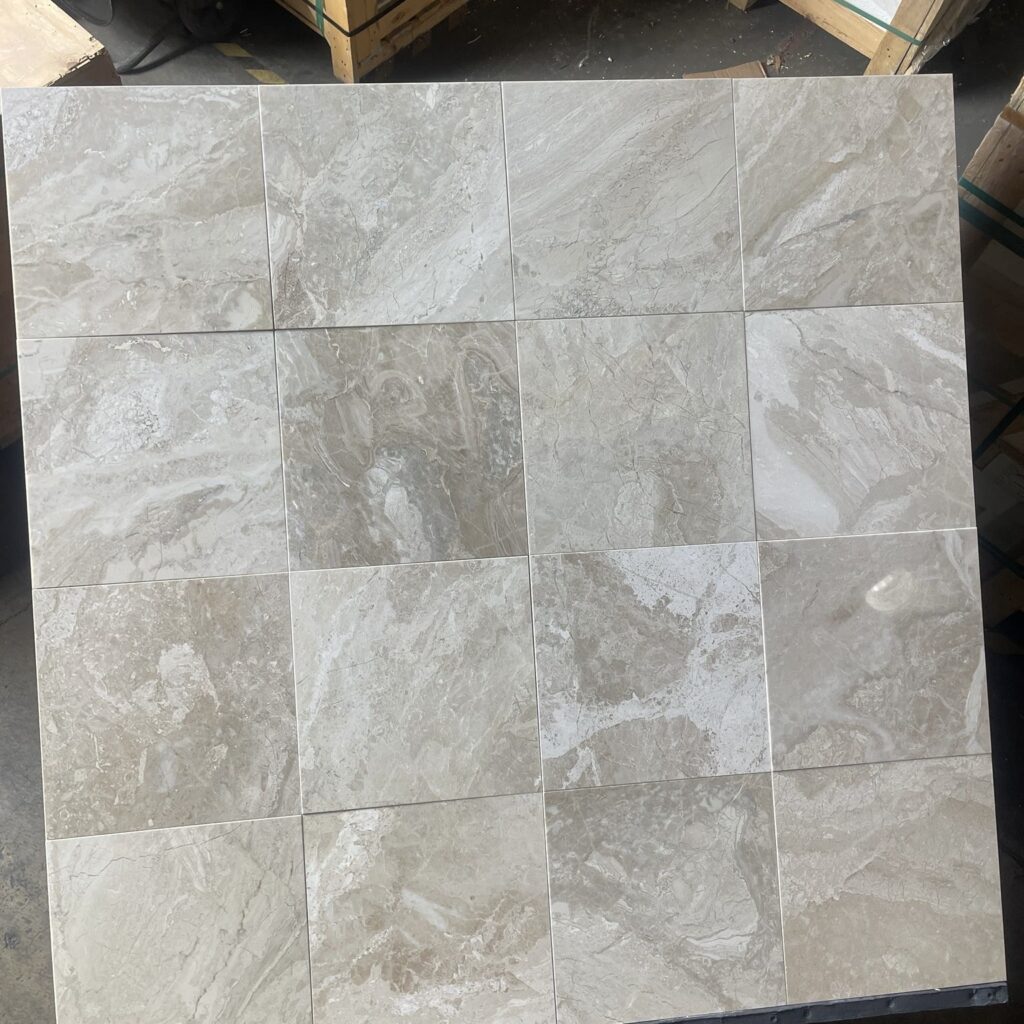 Breccia Bianco 12x12 Square Polished Marble Tile - Stonex Tile