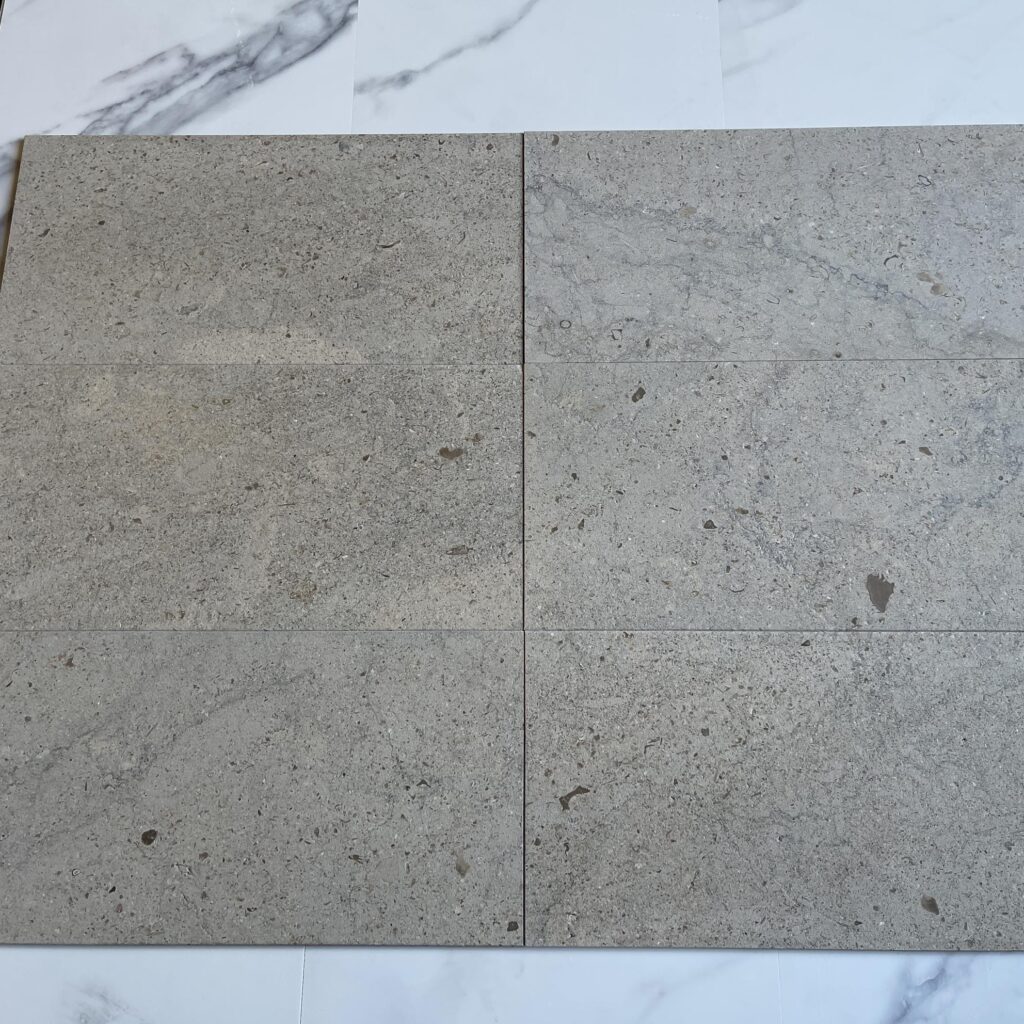 Graphite 12x24 Antiqued (Brushed) Limestone Tile - Stonex Tile