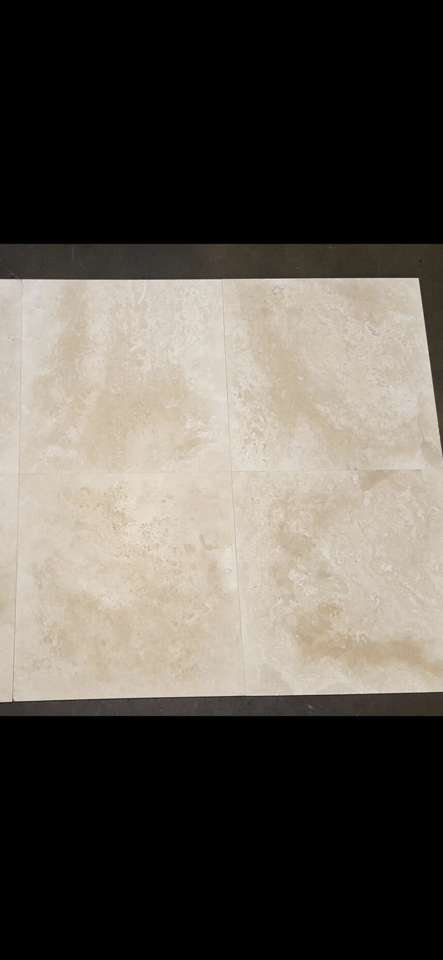 Ivory Filled&Honed 16x16 Travertine Tile - Stonex Tile
