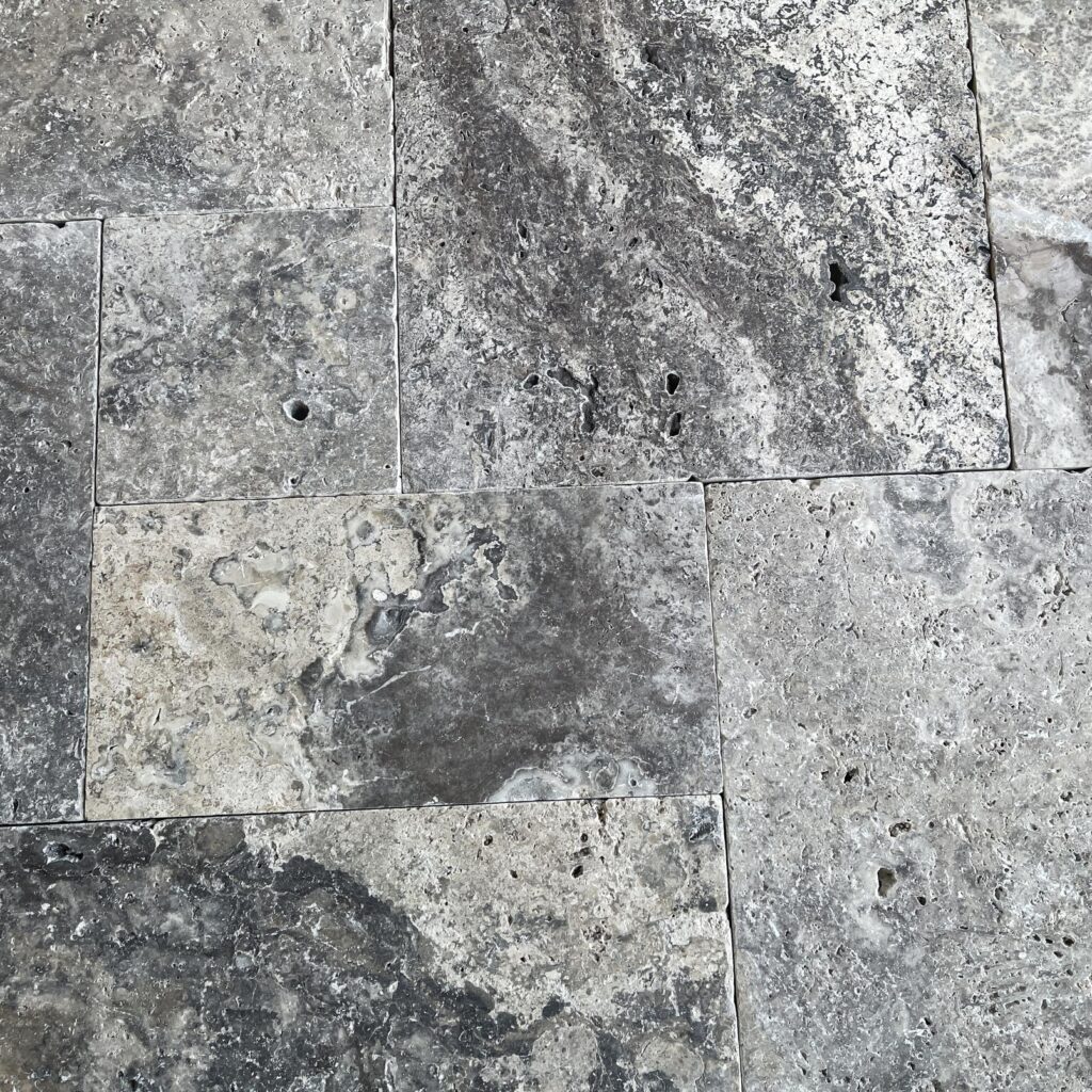 Silver Versailles Pavers Tumbled Pattern Travertine Paver - Stonex Tile