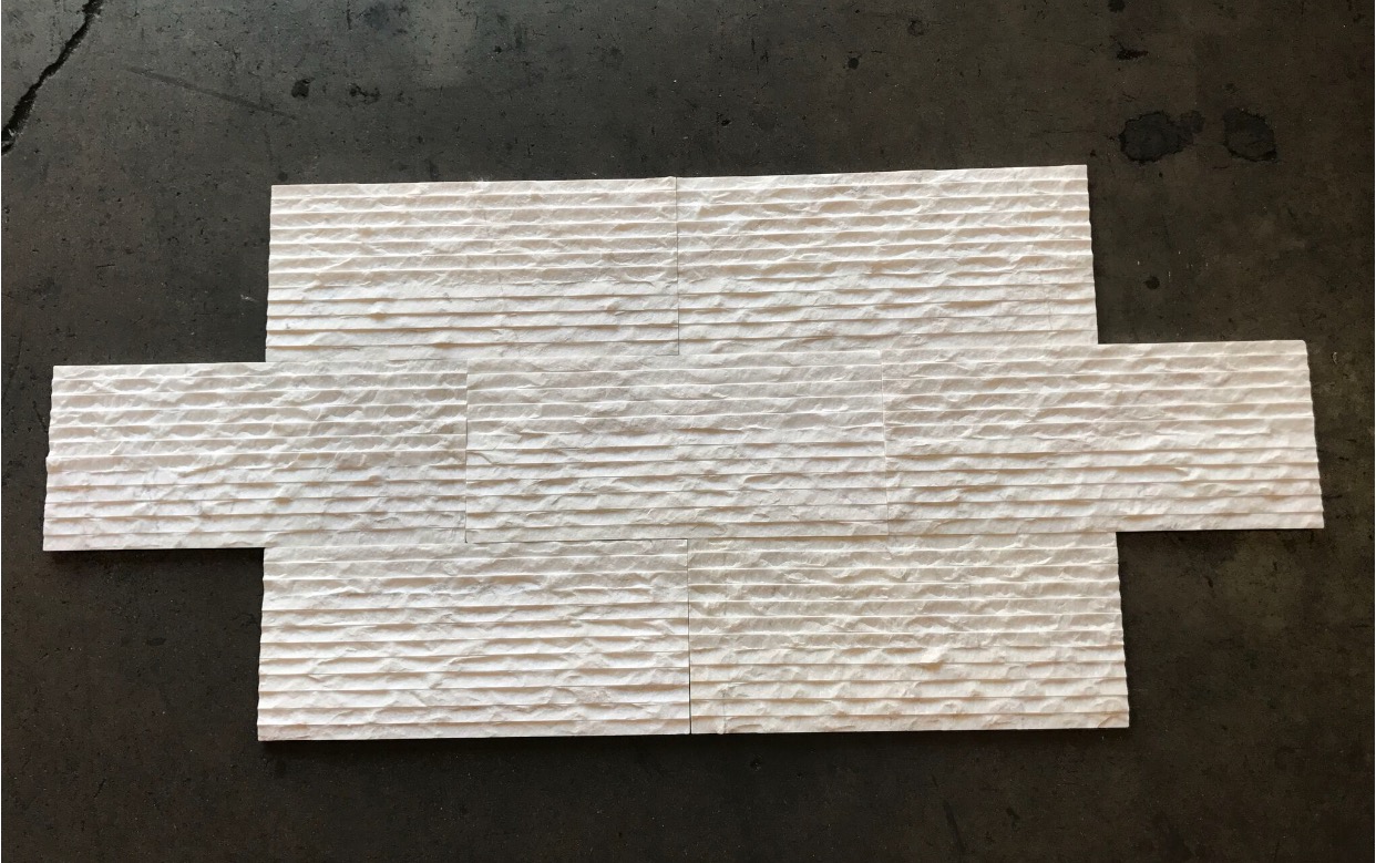 Botticino 8x18 Split Face Marble Veneer - Stonex Tile