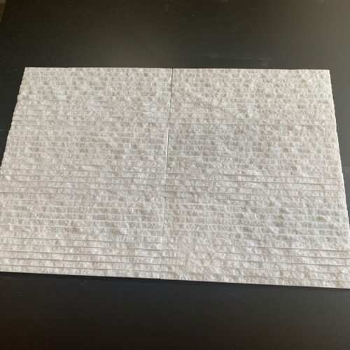 Crystal White 8x18 Split Face Marble Veneer - Stonex Tile