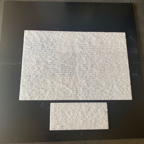 Crystal White 8x18 Split Face Marble Veneer - Stonex Tile