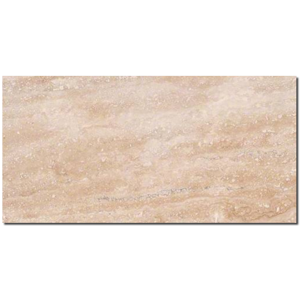 Ivory Vein-Cut Polished 12x24 Travertine Tile - Stonex Tile