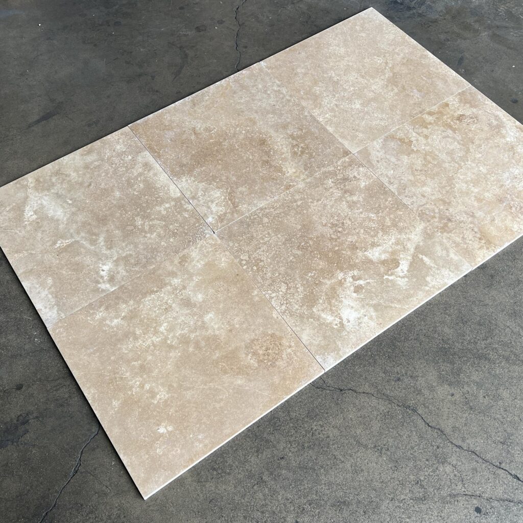 Walnut 18x18 Filled and Honed Travertine Tile - Stonex Tile