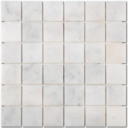 Carrara White Square 2x2 Honed Marble Mosaic - Stonex Tile