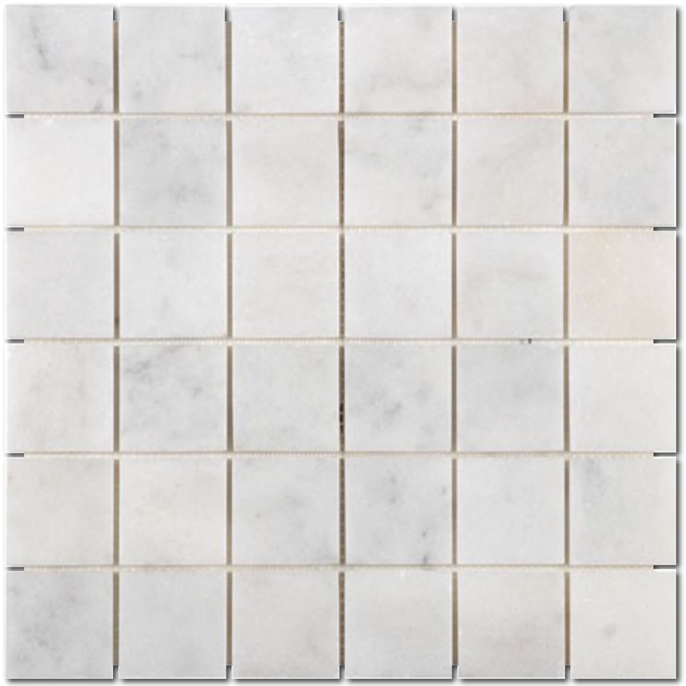 Carrara White Square Honed Marble Mosaic - Stonex Tile
