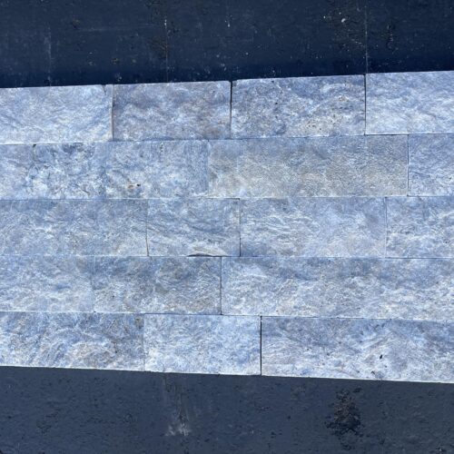 Silver 4xRandom Split Face Travertine Veneer - Stonex Tile