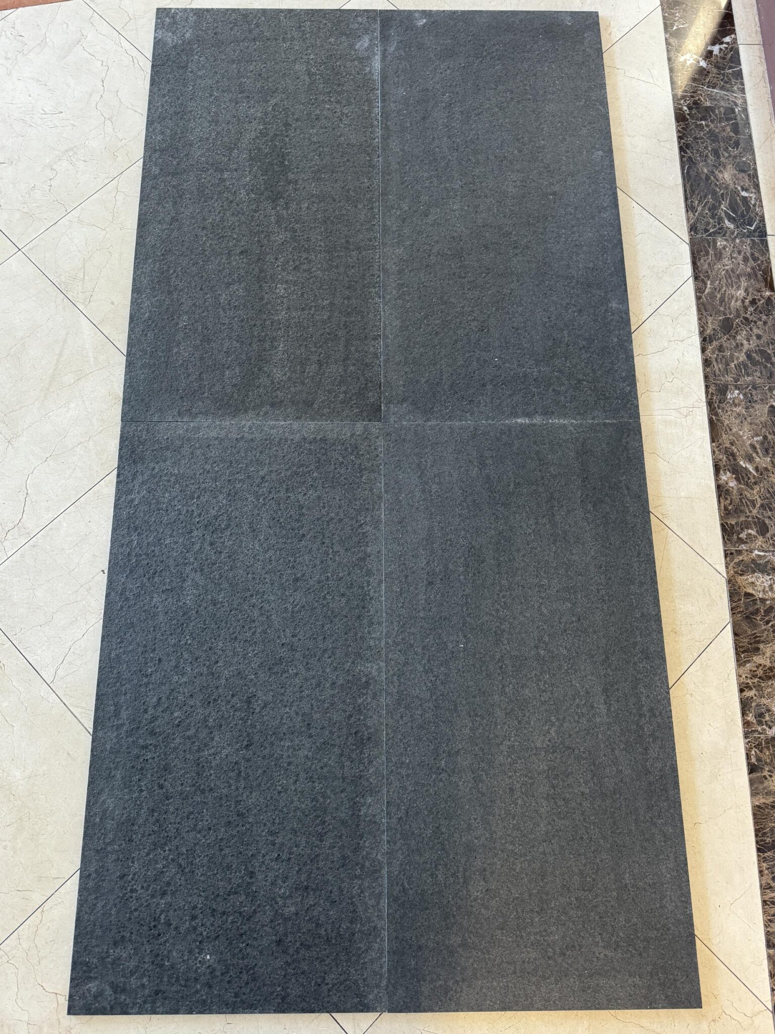 Black Basalt Flamed 18x36 Tile - Stonex Tile