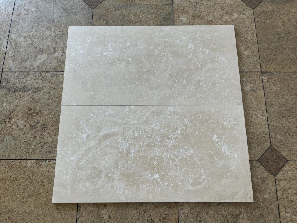 Ivory Cross-Cut 18x36 Honed Travertine Tile - Stonex Tile