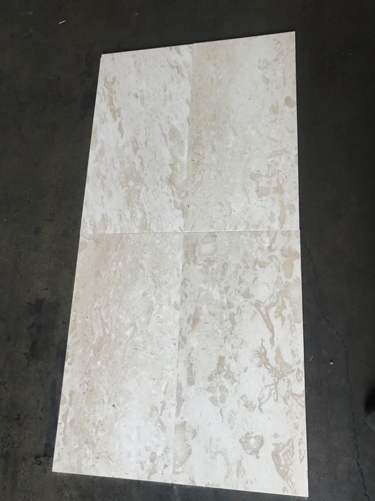 Shell Stone 18x36 Brushed Limestone Tile - Stonex Tile