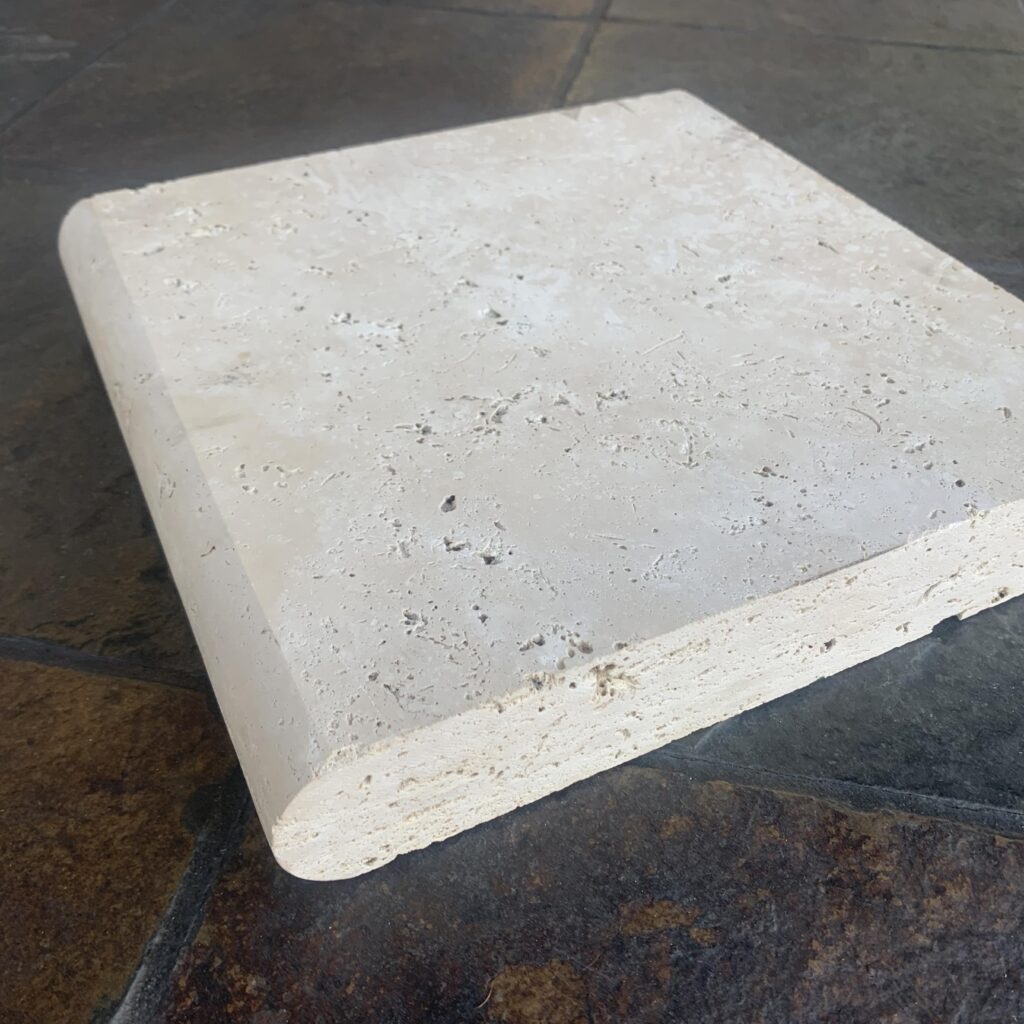 Ivory 12x12 Travertine Pool Coping - Stonex Tile