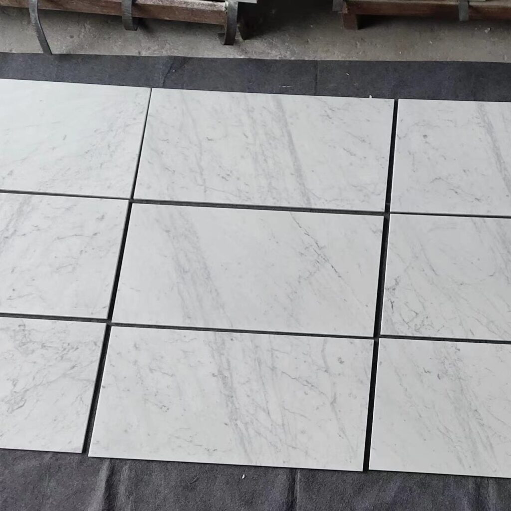 Carrara White 18x36 Honed Marble Tile - Stonex Tile