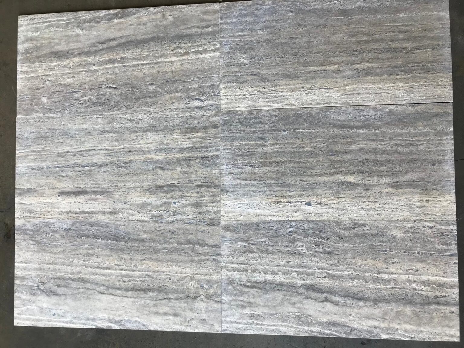 Silver Vein Cut Filled And Honed 12x24 and Travertine Tile - Stonex Tile