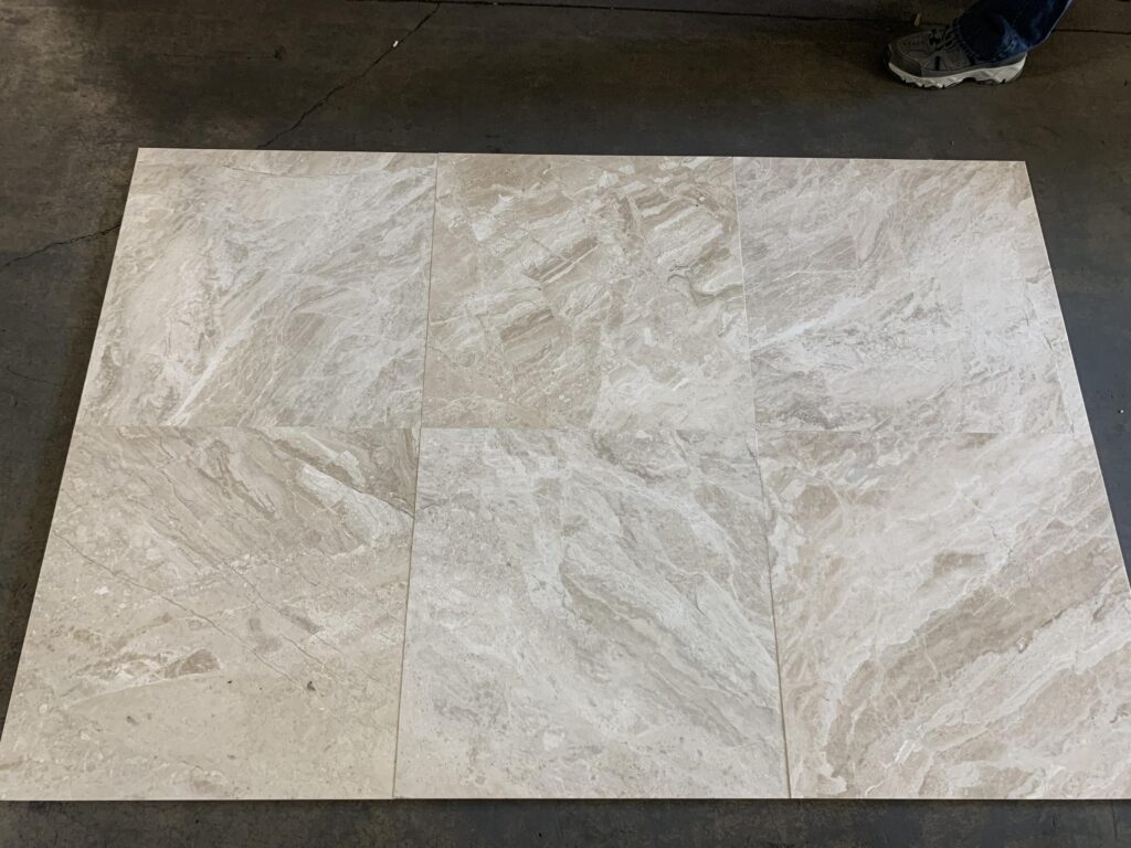 Breccia Bianco Honed 24x24 Marble Tile - Stonex Tile