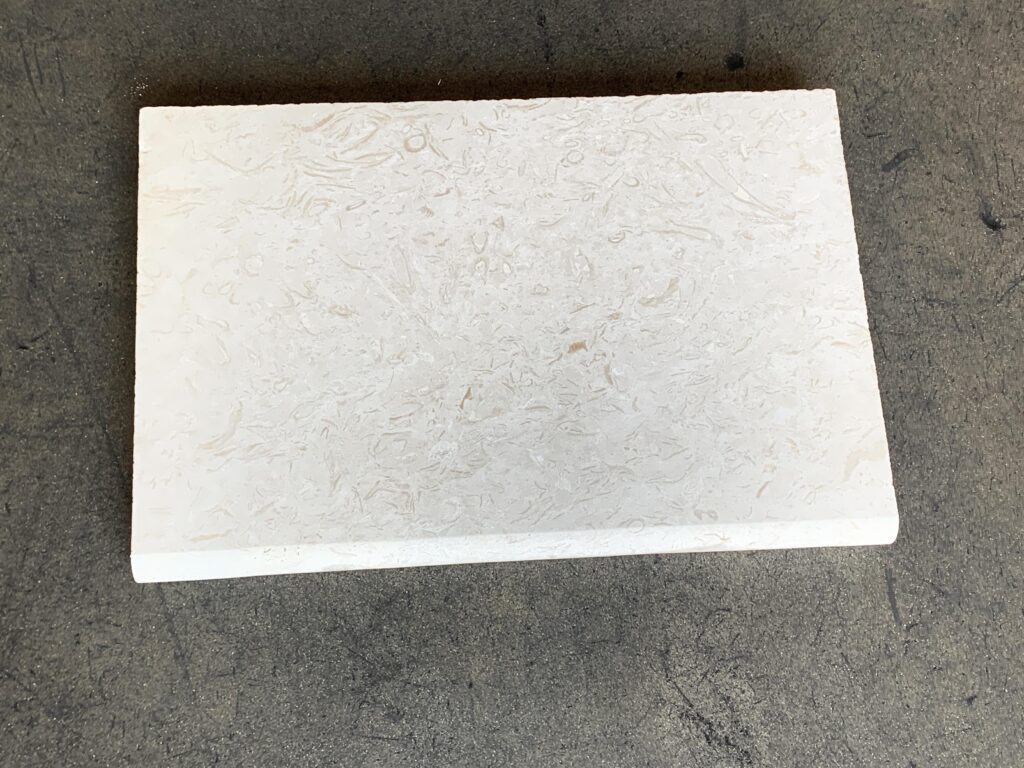 Cardinal Beige Pool Coping Bullnose Tumbled 16x24 Limestone - Stonex Tile
