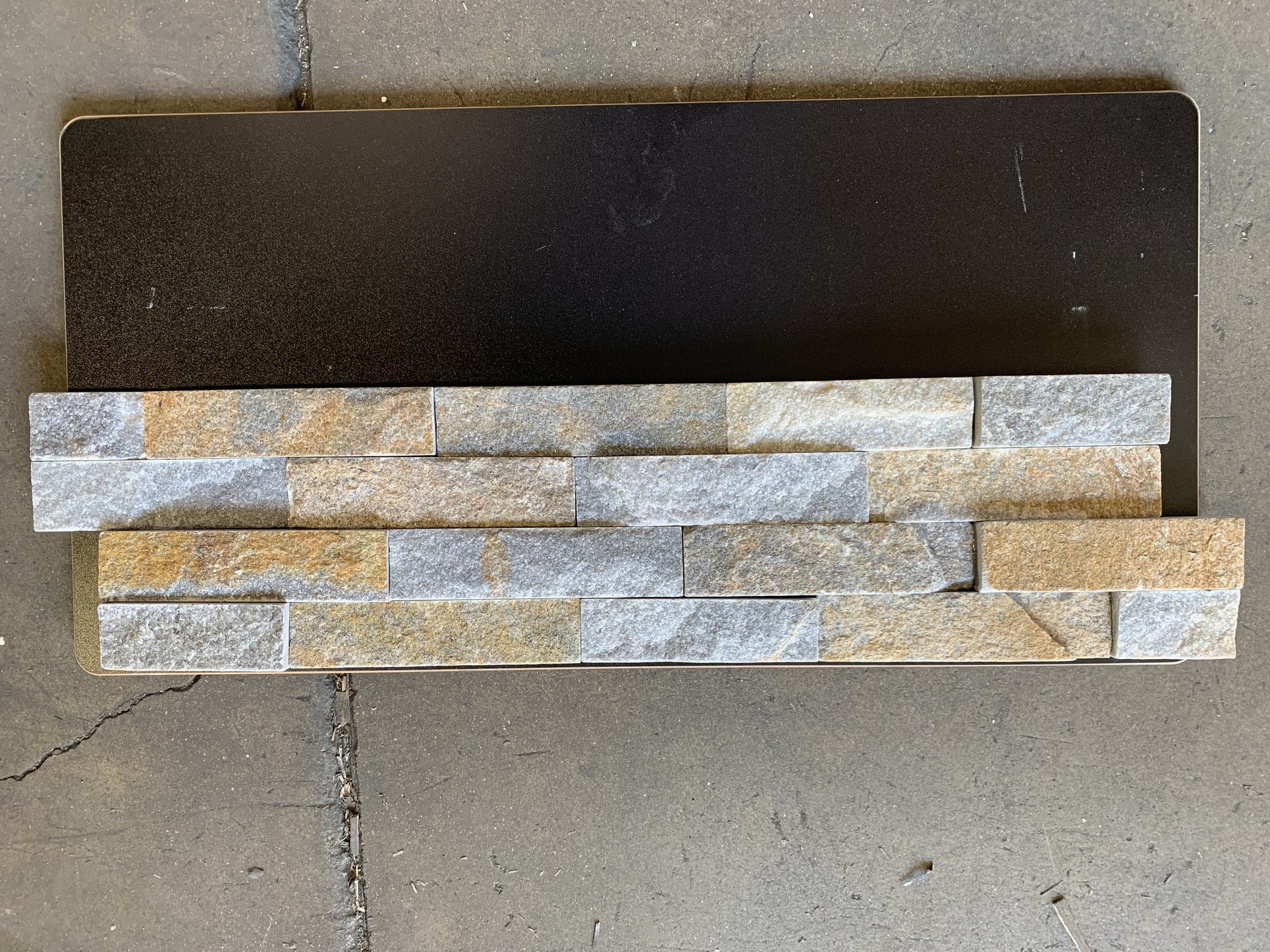 Golden Ray Slate Ledger Panel Split-Face 6x24 Tile - Stonex Tile