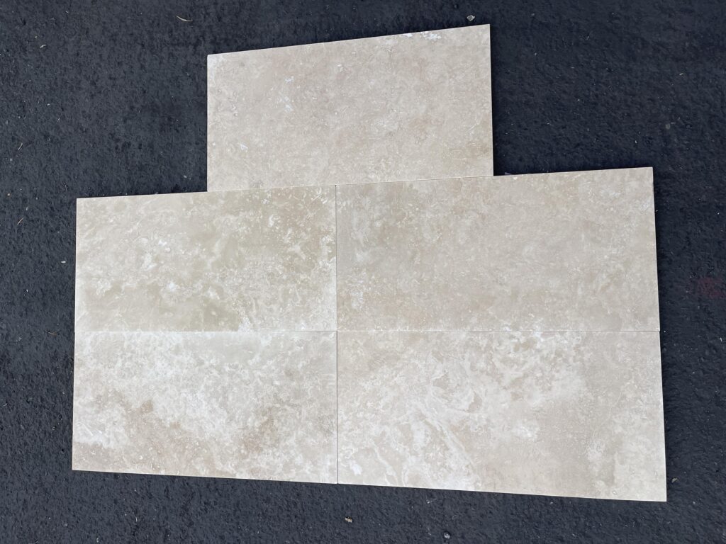 Ivory Filled&Honed 12x24 Honed Travertine Tile - Stonex Tile