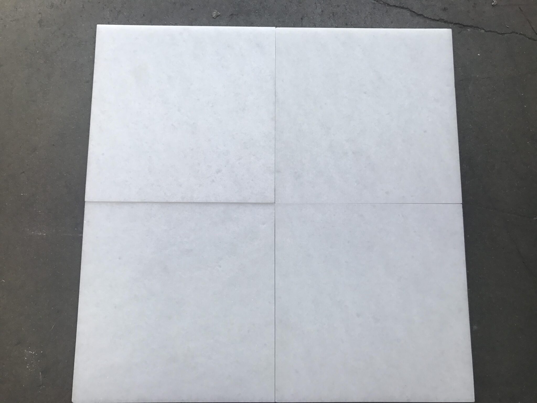 Polar White Honed 18x18 Marble Tile - Stonex Tile