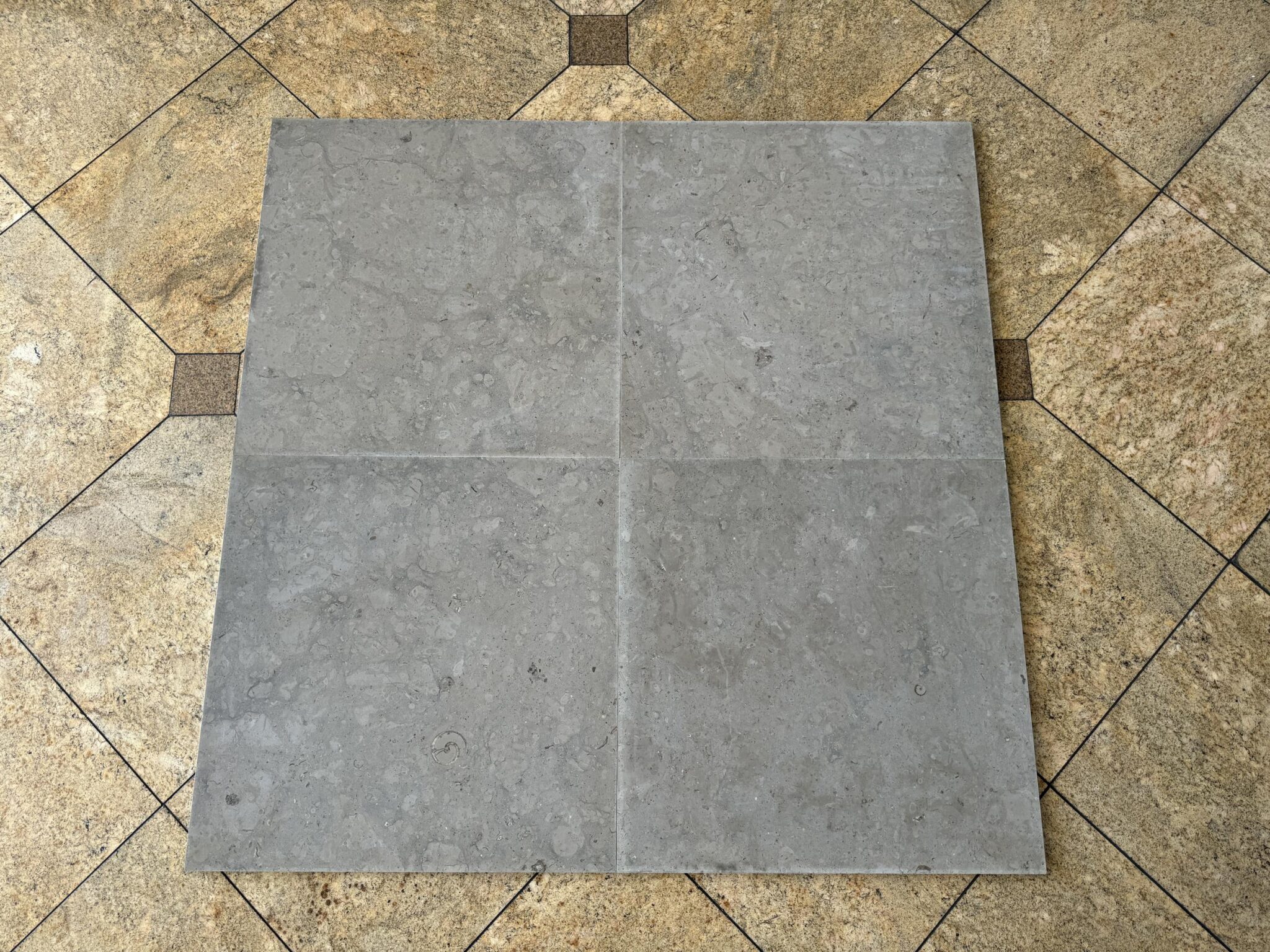 Lagos Blue Azul Honed 24x24 5/8" Limestone Tile - Stonex Tile