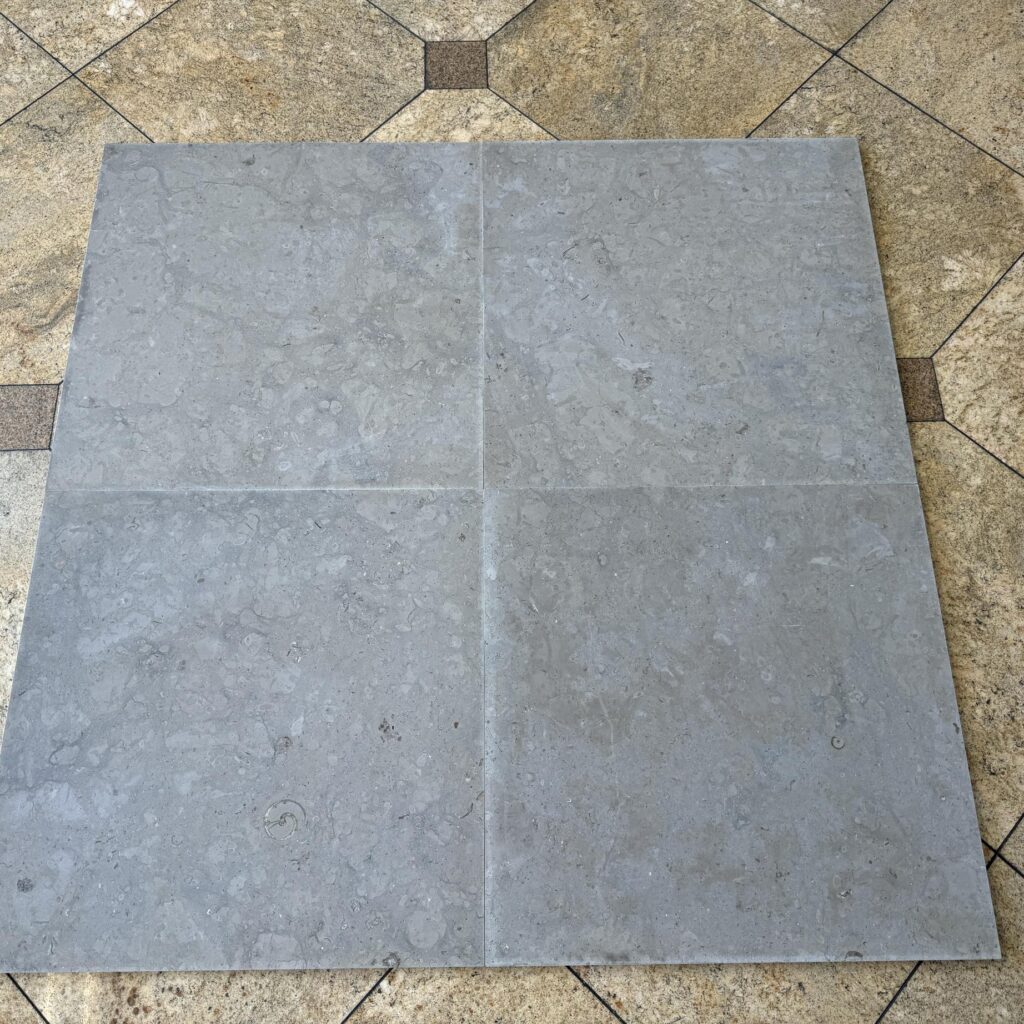 Lagos Blue Azul Honed 24x24 5/8" Limestone Tile - Stonex Tile
