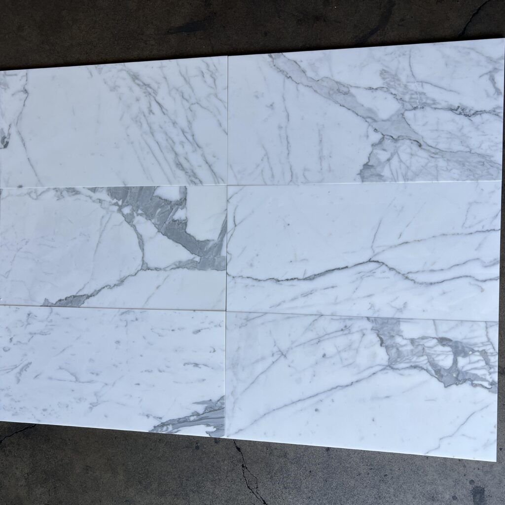 Calacatta Gold 12x24 Polished Marble Tile - Stonex Tile