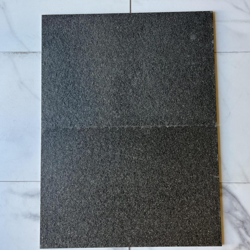 Black Basalt 16x24 Flamed Basalt Tile - Stonex Tile
