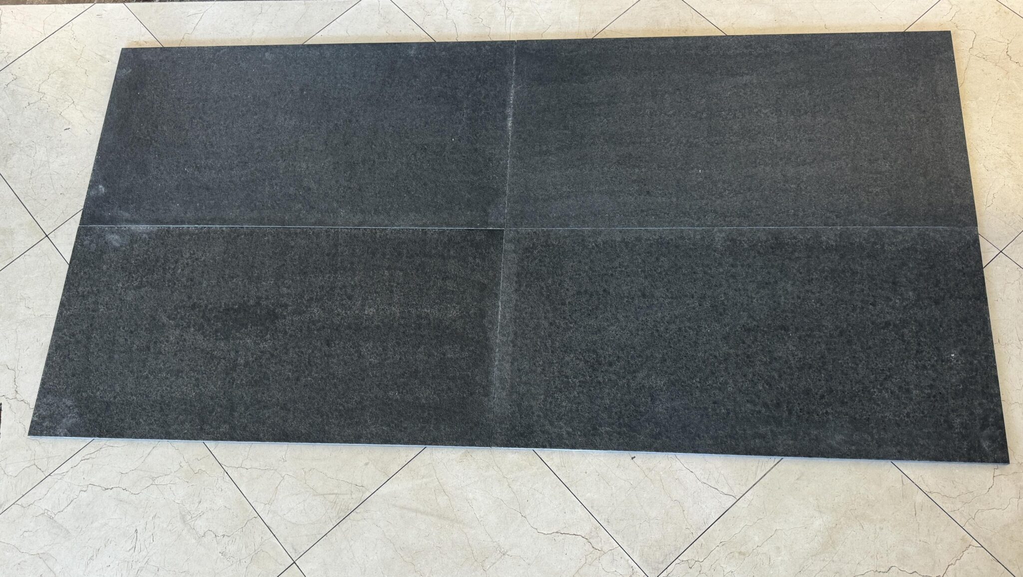 Black Basalt 18x36 Flamed Basalt Tile - Stonex Tile