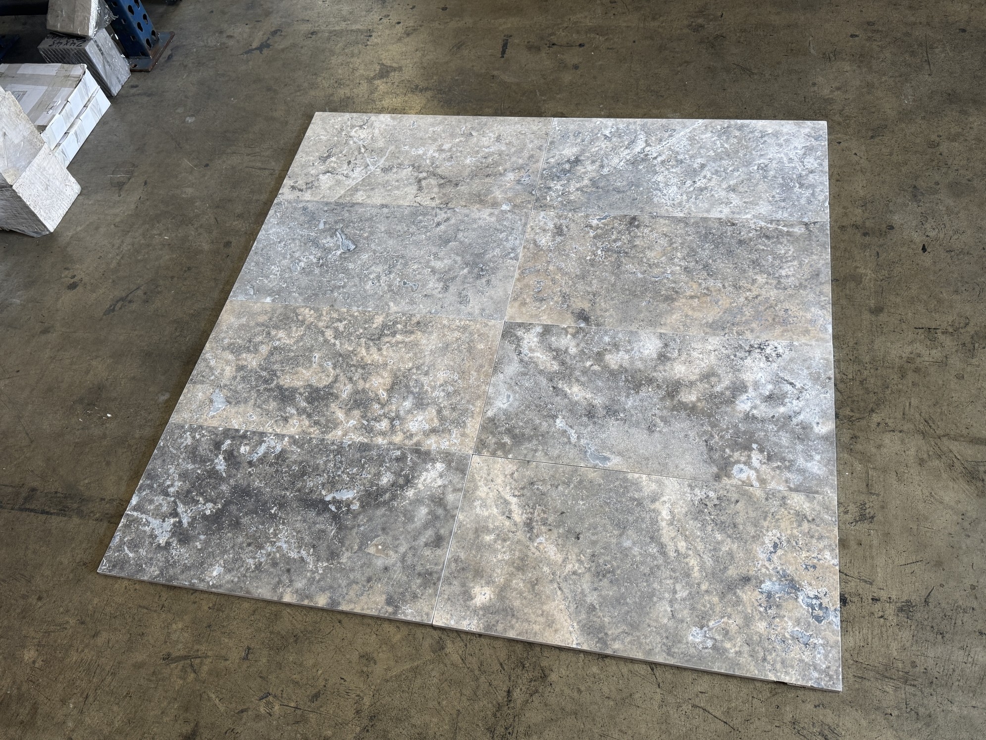 Silver Travertine 12x24 Filled & Honed Tile - Stonex Tile