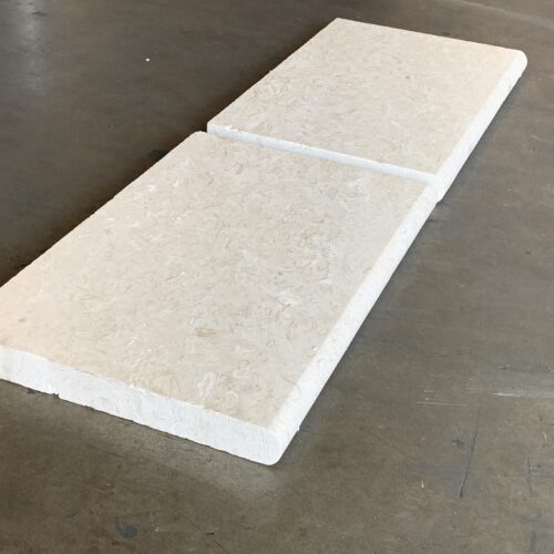 Cardinal Beige 16x24 Bullnose Tumbled Limestone Pool Coping (5 cm ...
