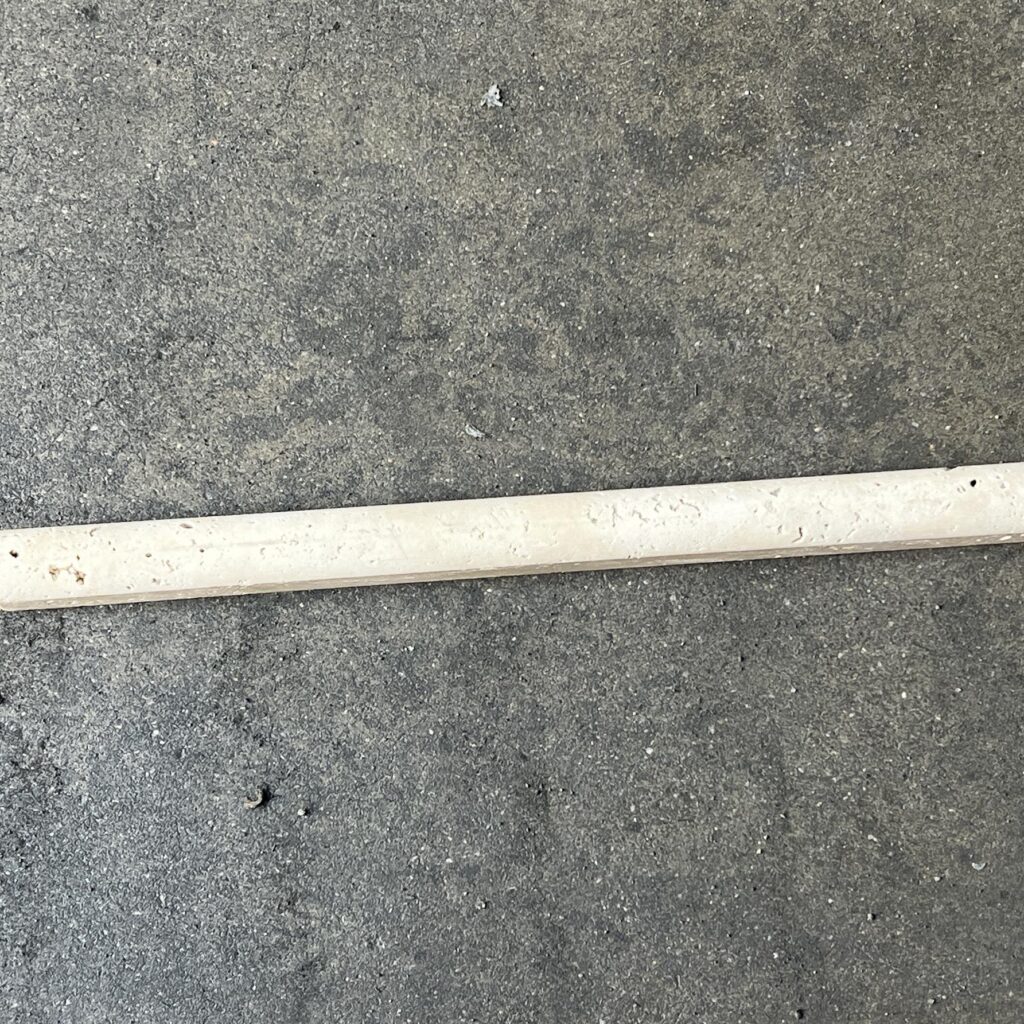 Ivory Pencil 3/4x12 Travertine Trim - Stonex Tile