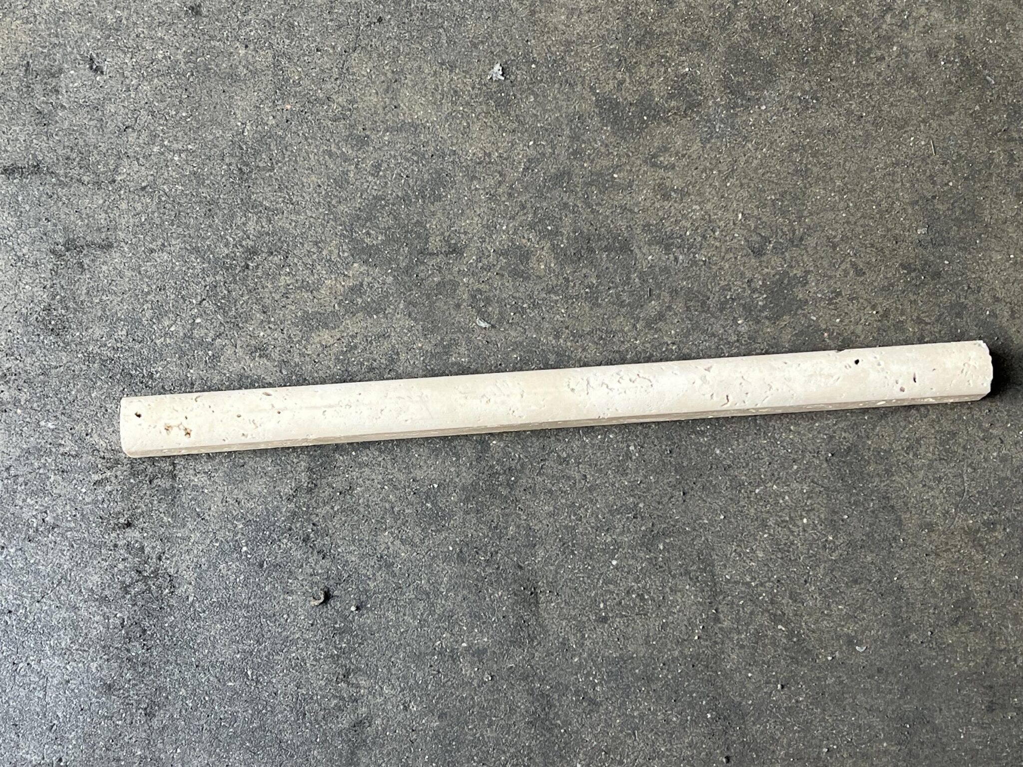 Ivory Pencil 3/4x12 Travertine Trim - Stonex Tile