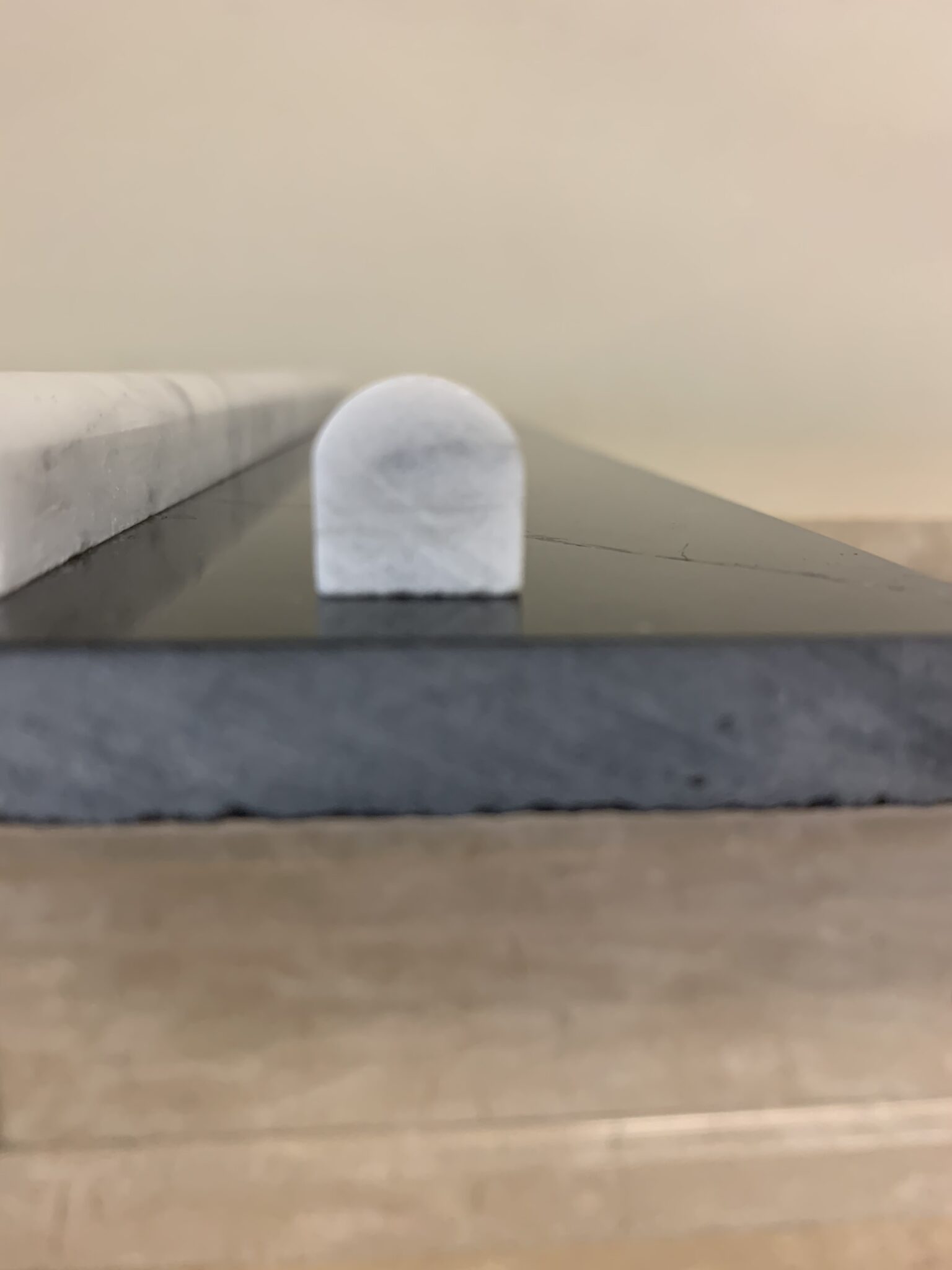 Carrara White 1/2x12 Pencil Polished Marble Trim - Stonex Tile