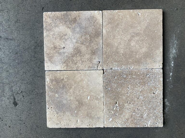 Noce 6x6 Tumbled Travertine Tile - Stonex Tile