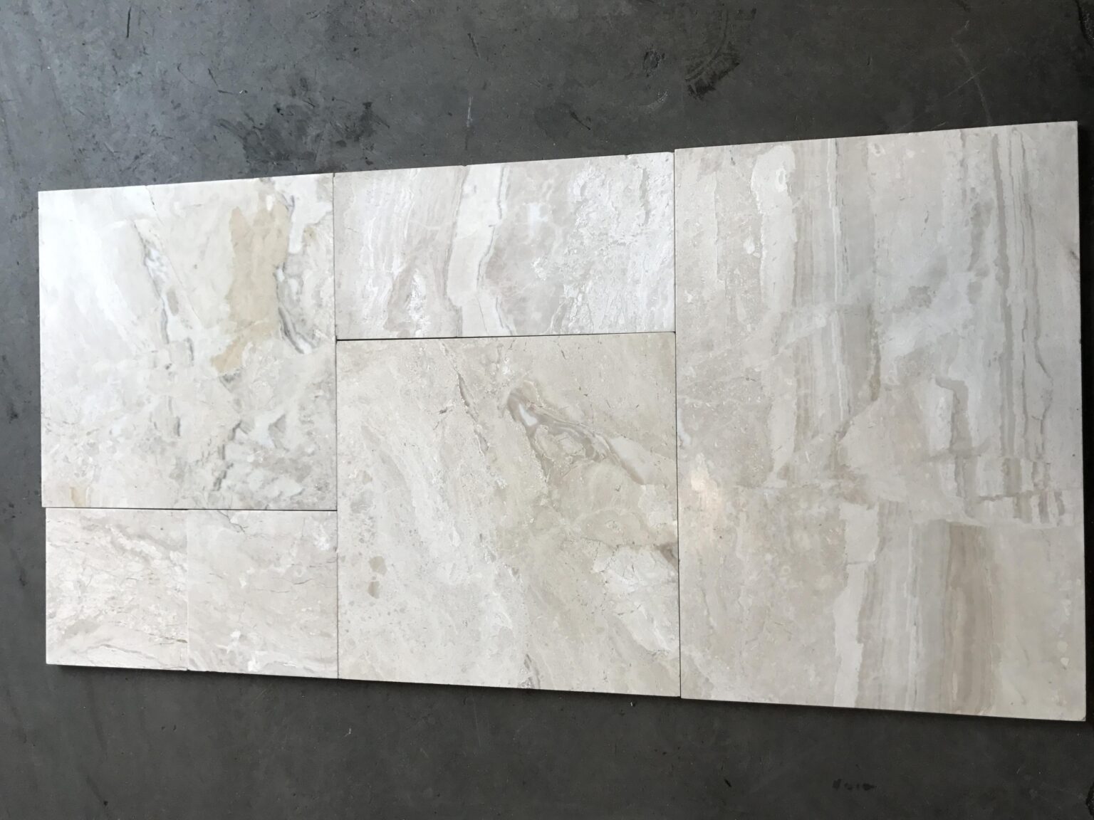 Breccia Bianco Versailles Pattern Straight Edge Marble Tile - Stonex Tile