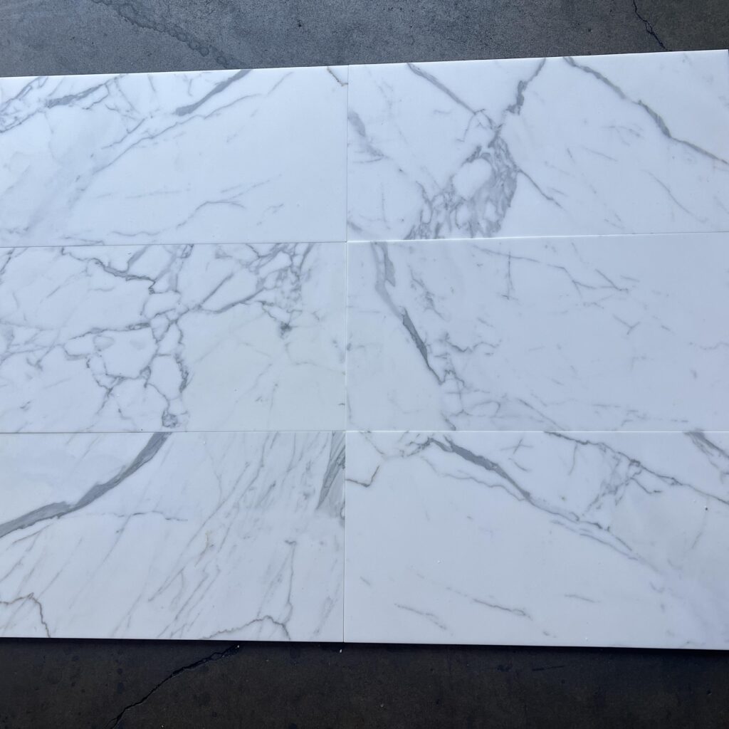 Calacatta Gold 12x24 Honed Marble Tile - Stonex Tile
