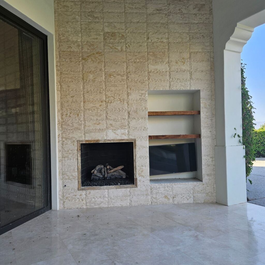 Shell Stone 8x18 Split-Face Limestone Veneer - Stonex Tile