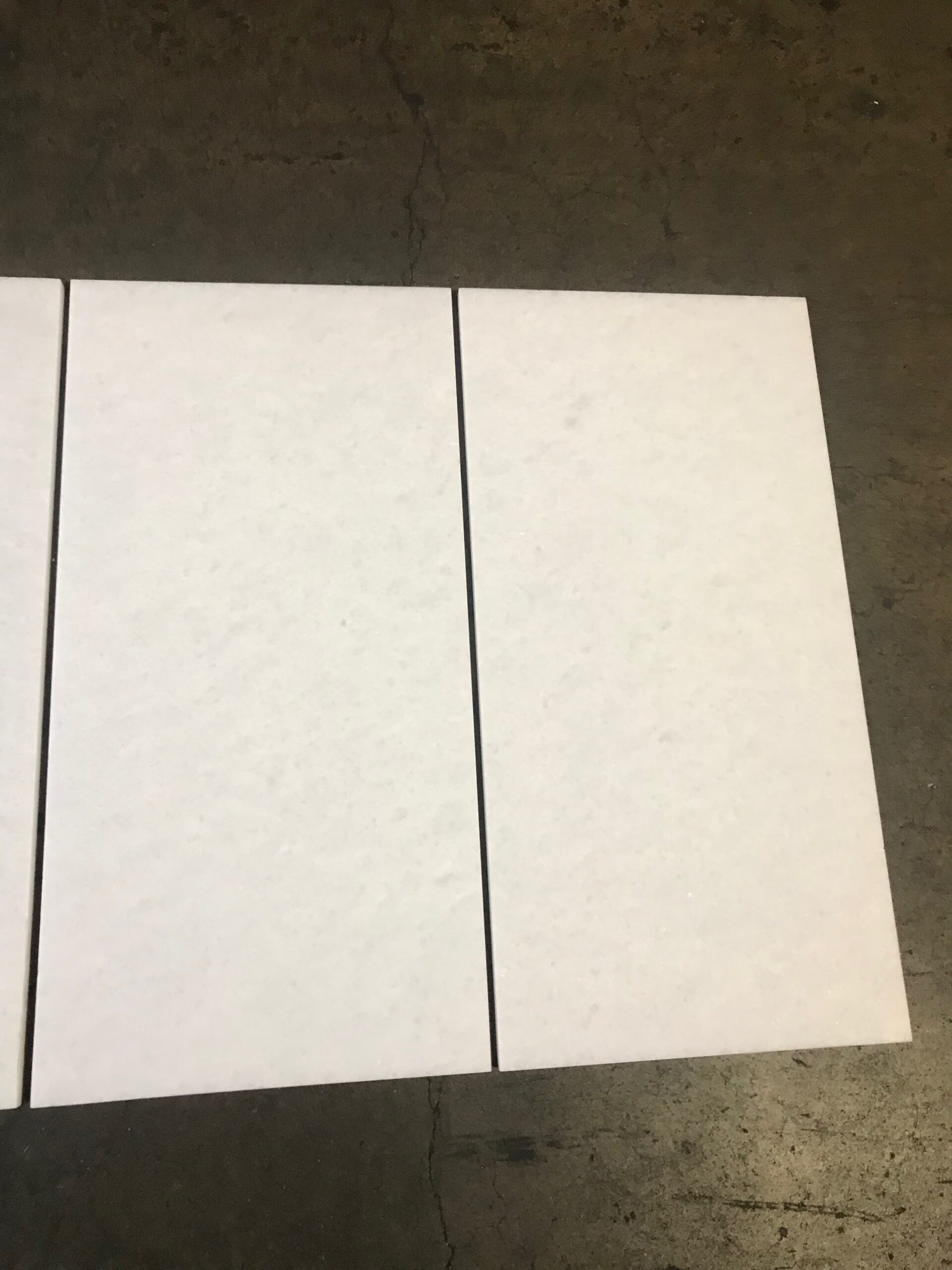 Polar White 18x36 Honed Marble Tile - Stonex Tile