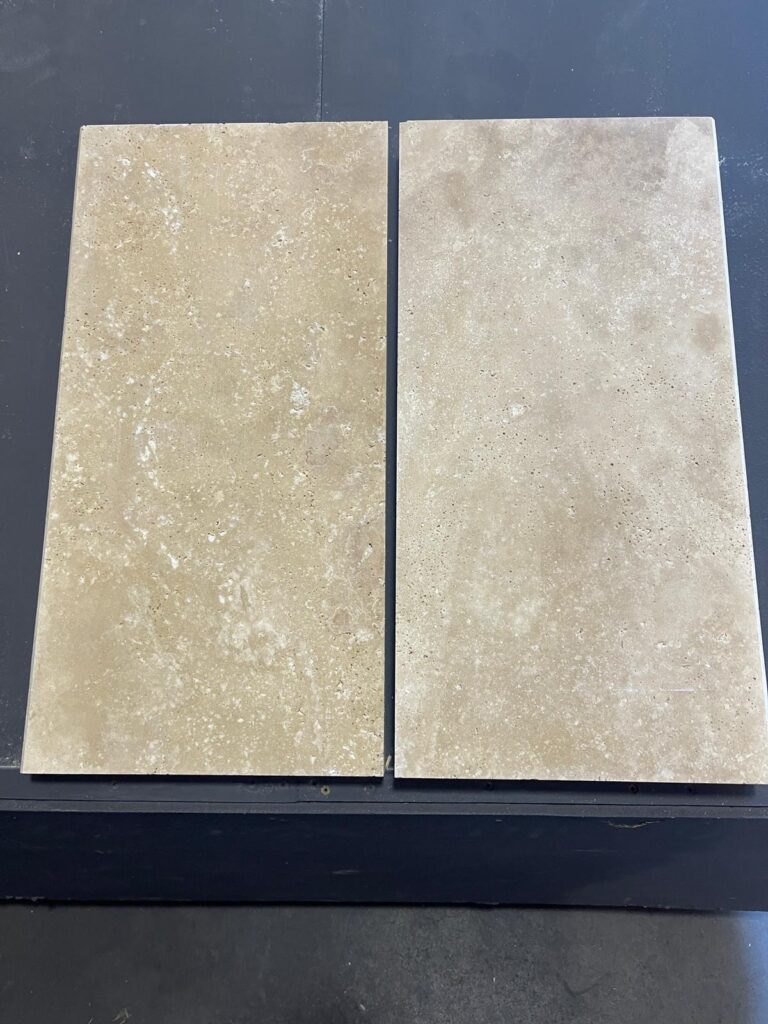 Ivory 12x24 Modern Eased Edge Travertine Pool Coping 2" - Stonex Tile