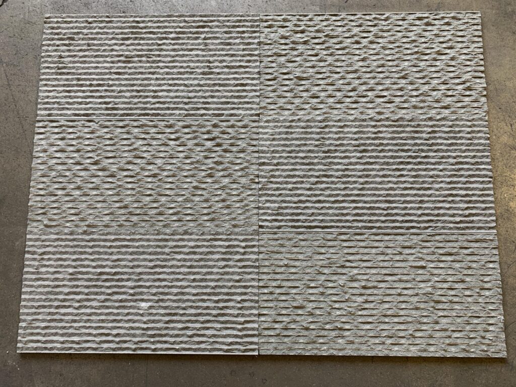 Inca Gray Basalt 12x24 Grooved Basalt Tile - Stonex Tile